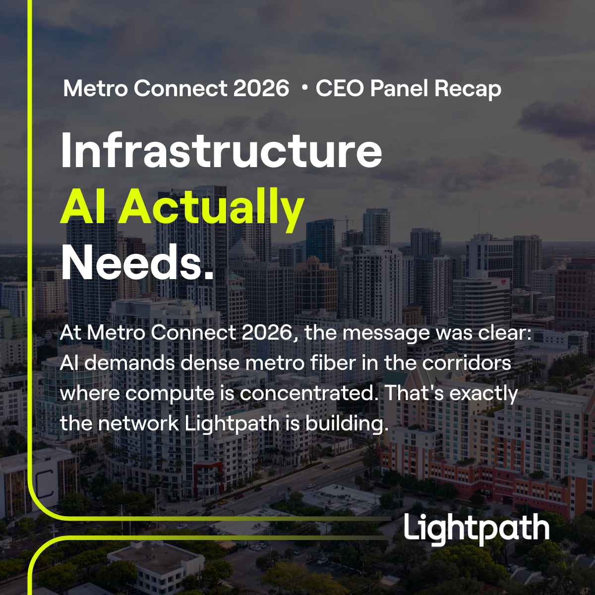 The Infrastructure AI Actually Needs: Why Dense Metro Fiber Is the ...